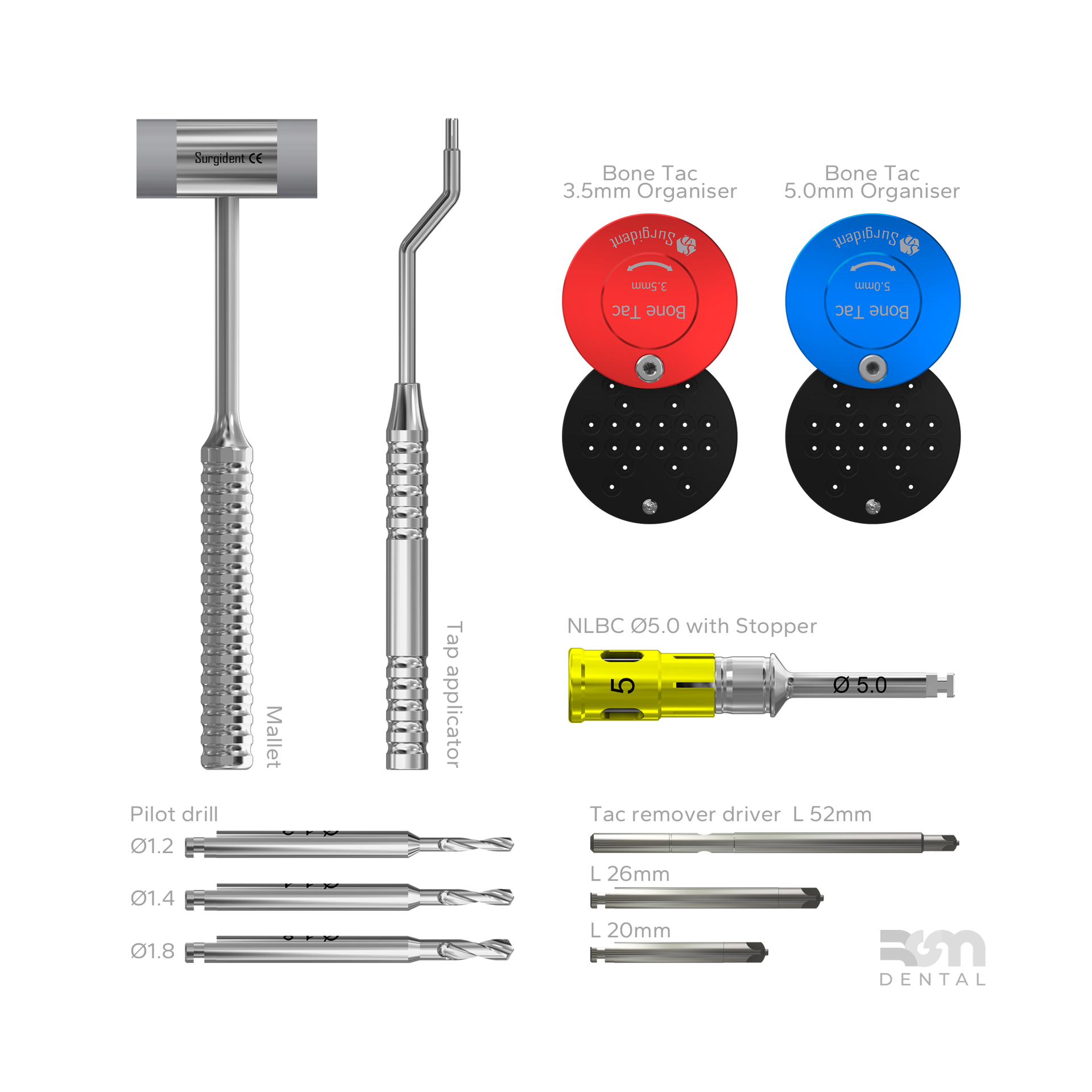 BGM Dental | GBR Master - Ultimate Screw & Tack Kit